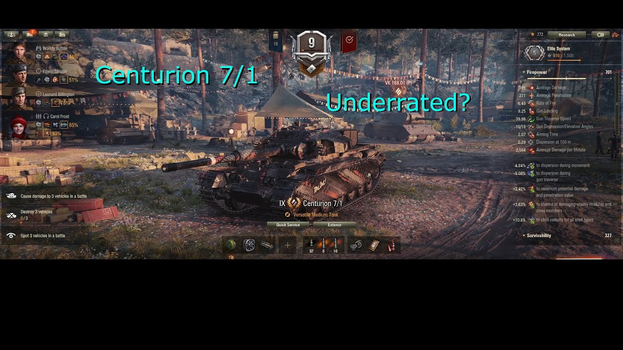 Centurion 7/1 | My Favorite Tier IX in World of Tanks - YouTube