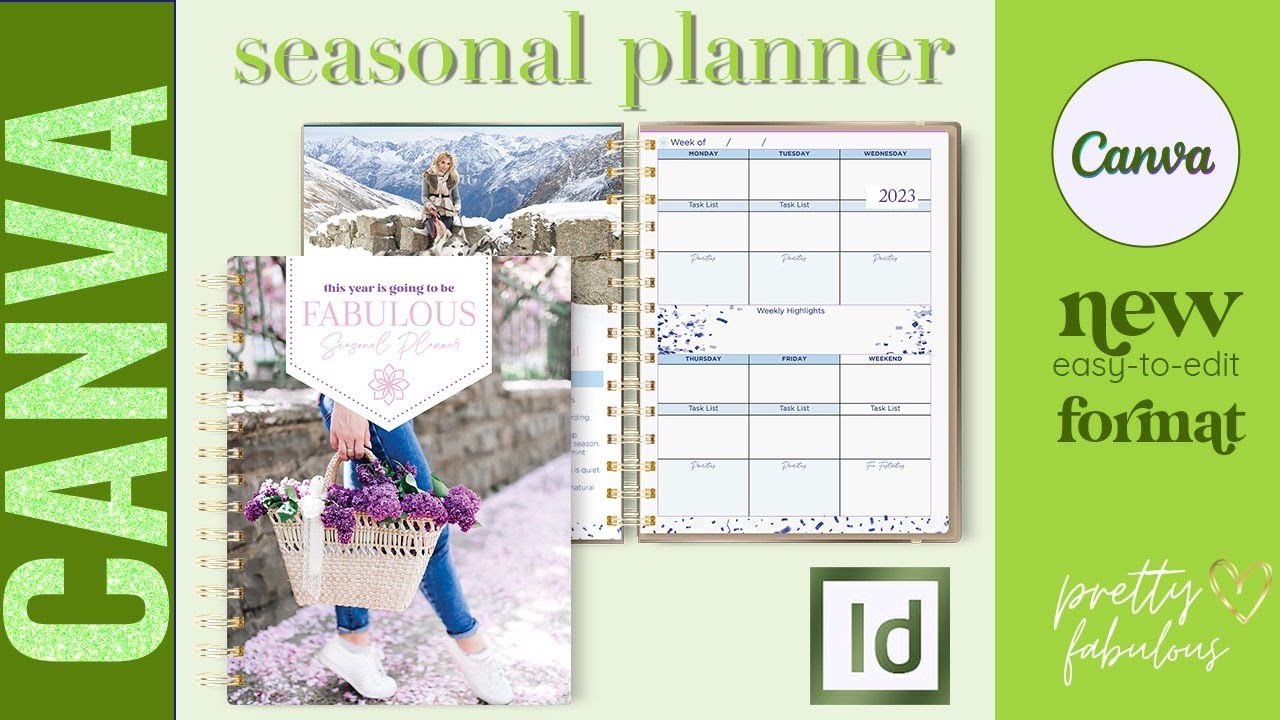 NEW Planner Template: Undated Seasonal Planner - YouTube