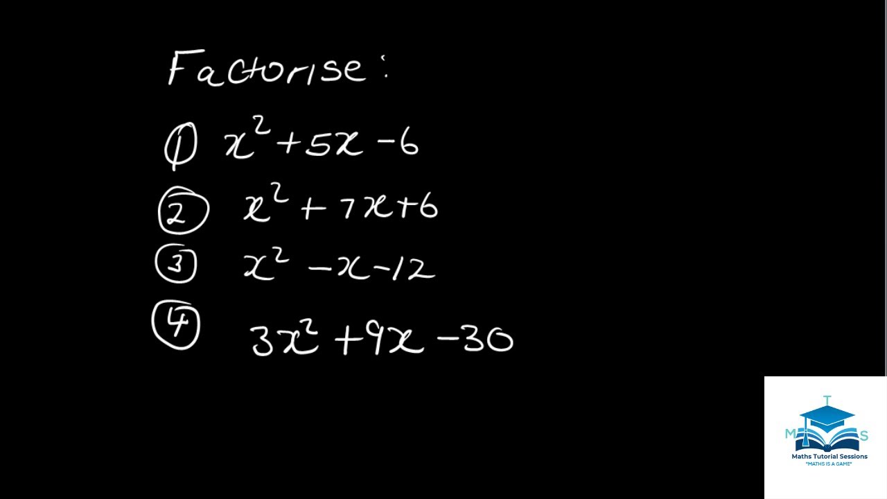 Factorizing Algebraic Expressions Youtube 4256