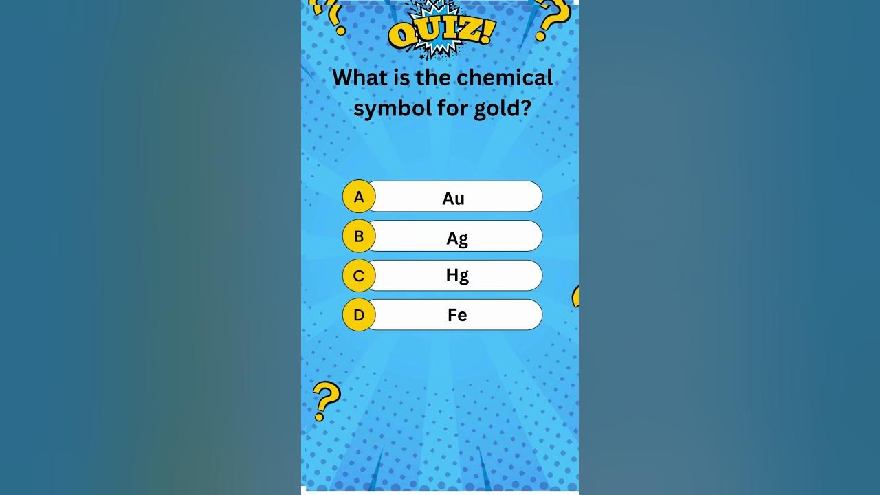 Chemical Symbol for Gold Revealed! Uncover the Mystery of Au#riddles # ...