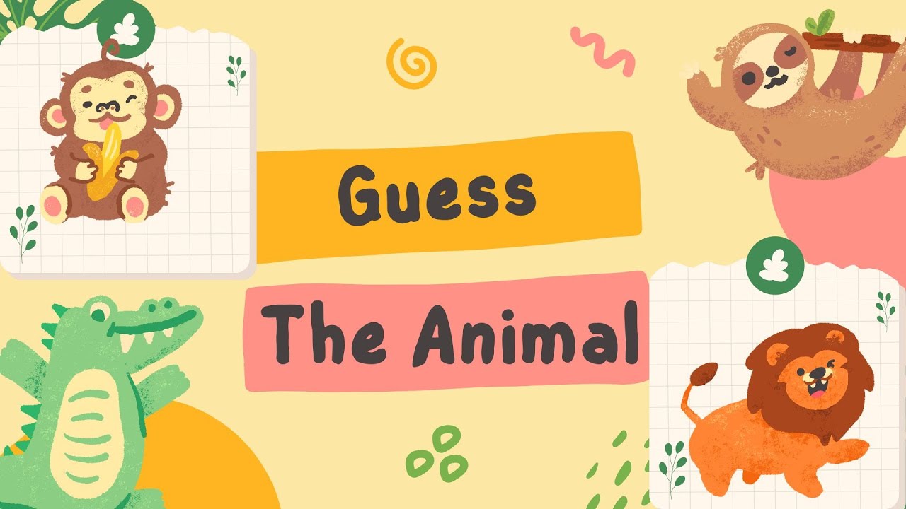 Guess the Animal Game for Kids | Fun Learning with Animal Name # ...