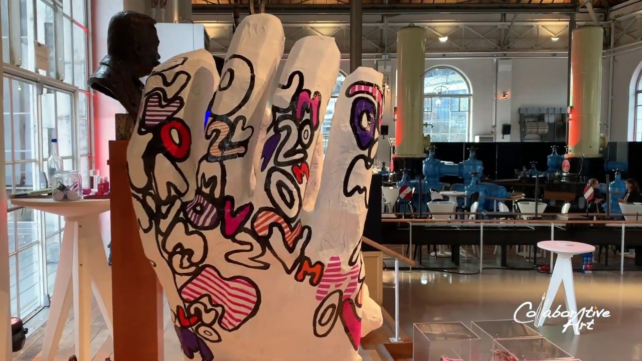 Live Art by Collaborative Art® for event branding - YouTube