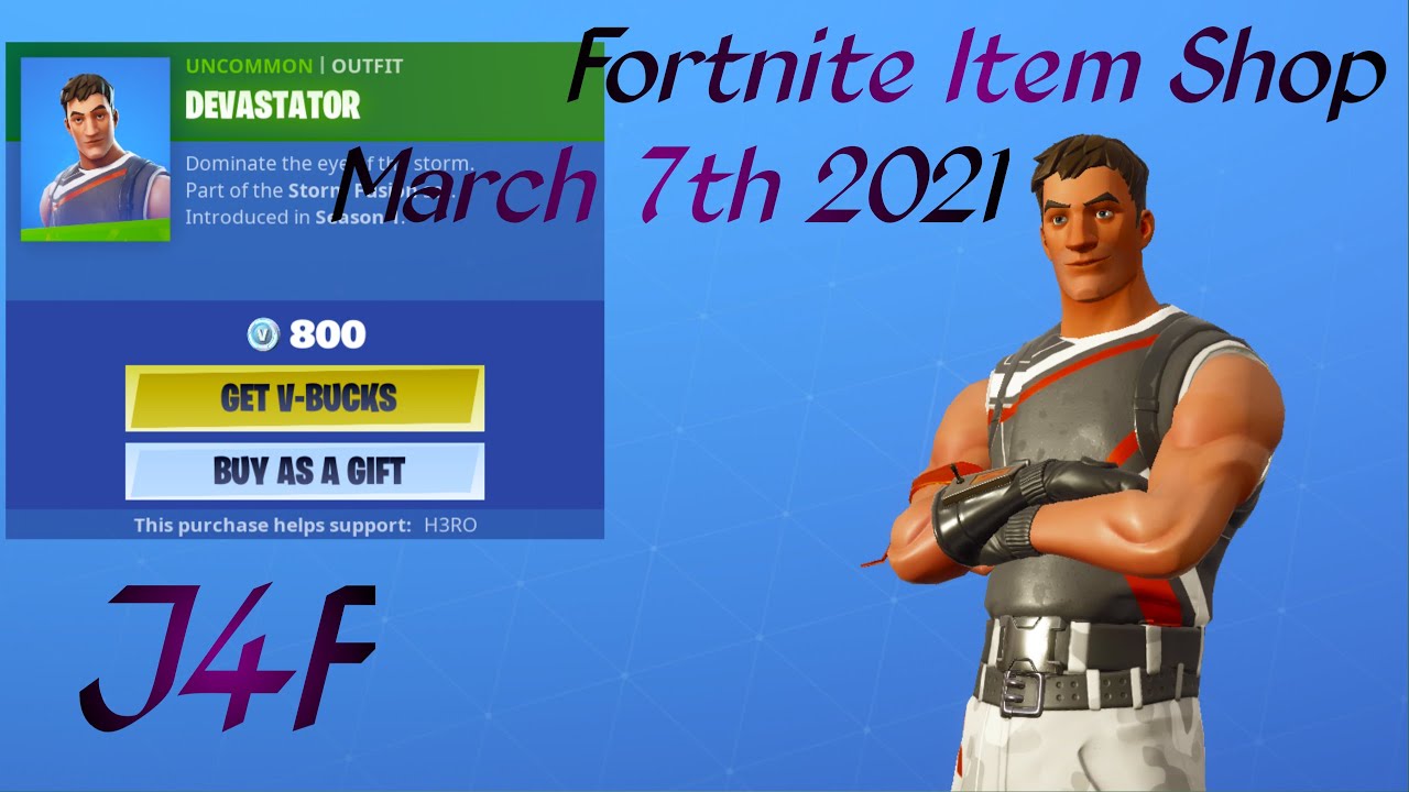 Fortnite Item Shop "DEVASTATOR" SKIN IS BACK!(March 7th 2021) [Fortnite ...