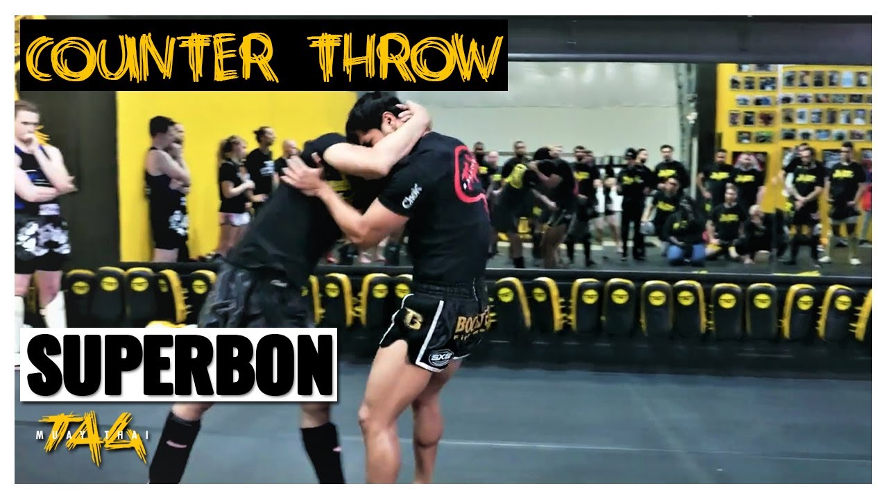 Muay Thai Clinch - Counter Throw with Superbon - YouTube