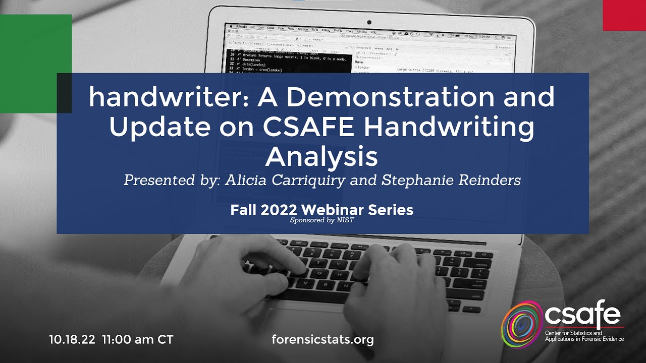 handwriter: A Demonstration and Update on CSAFE Handwriting Analysis - YouTube