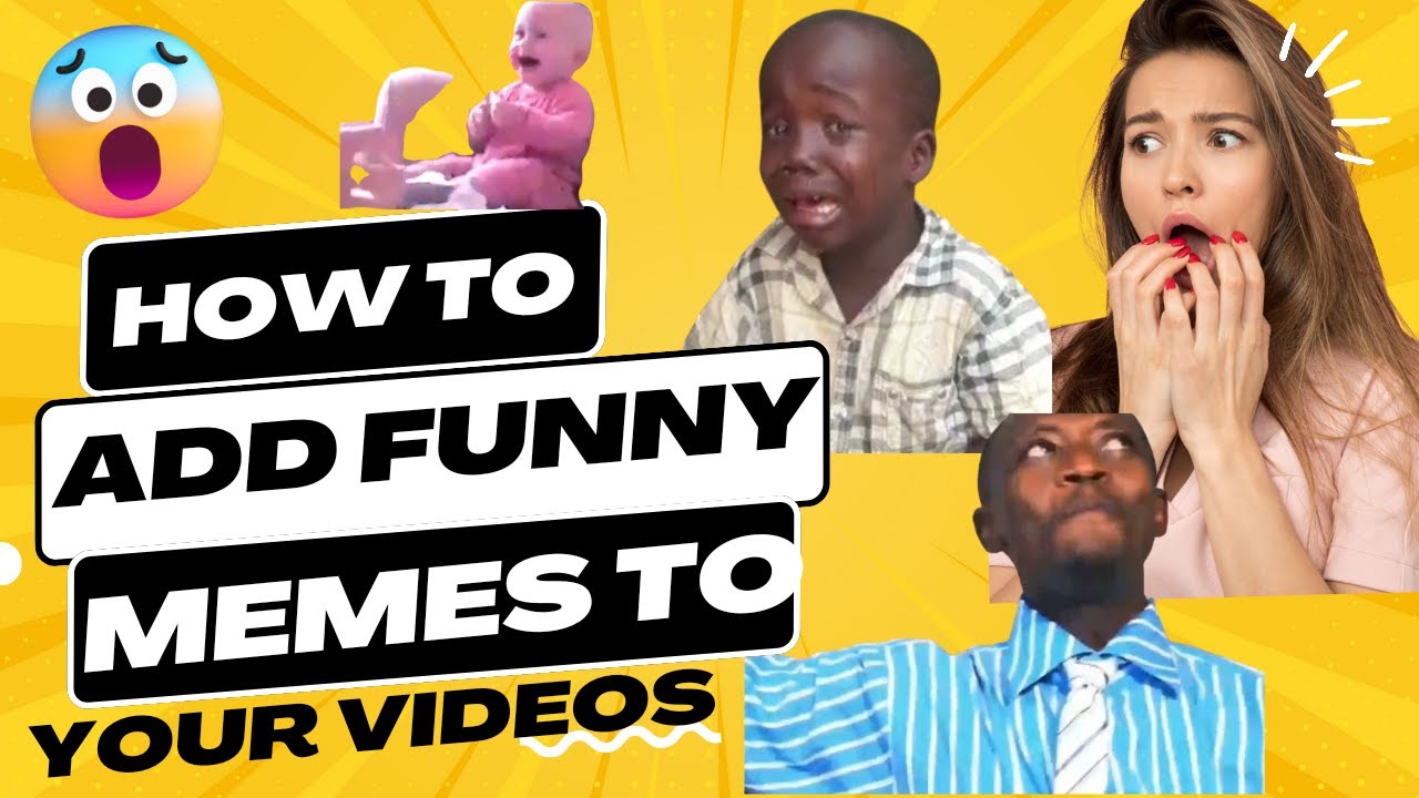 HOW TO ADD FUNNY MEMES TO YOUR VIDEOS USING INSHOT - YouTube