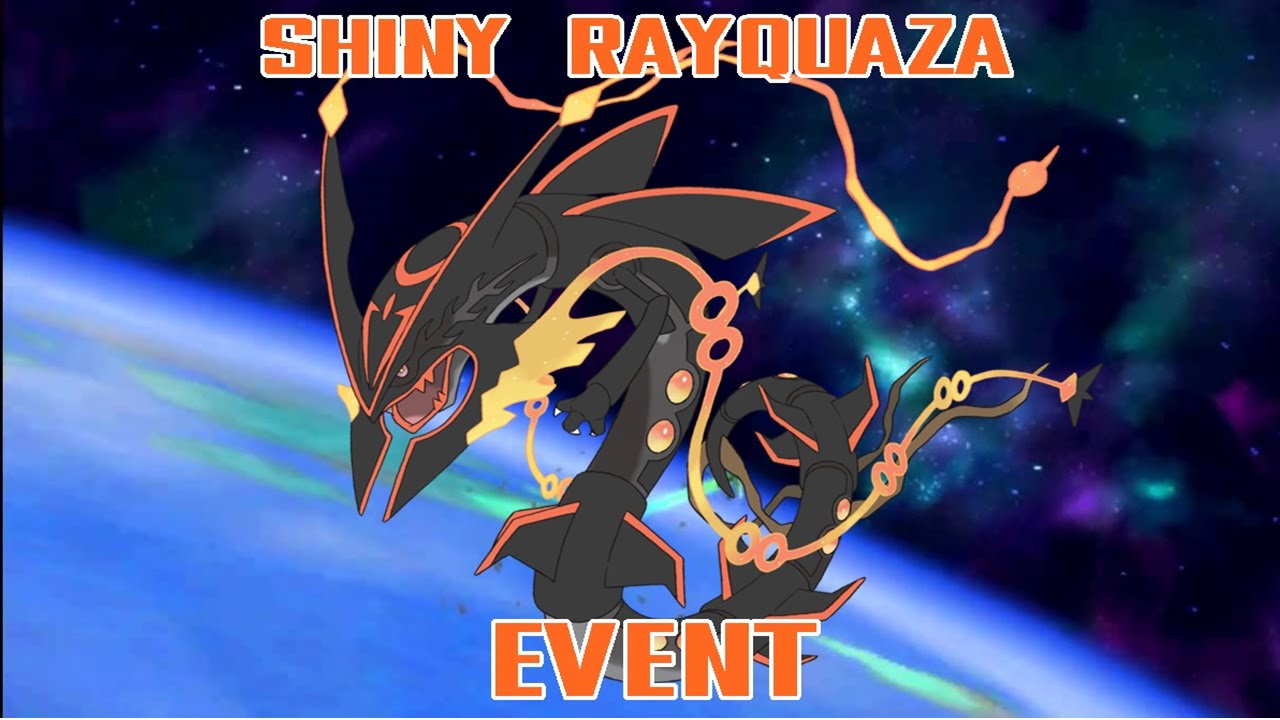 Pokemon Event - Shiny Rayquaza Event! - YouTube
