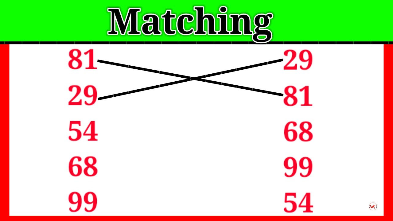 Match the same number | 123 matching | Match the same number 1 to 10 ...