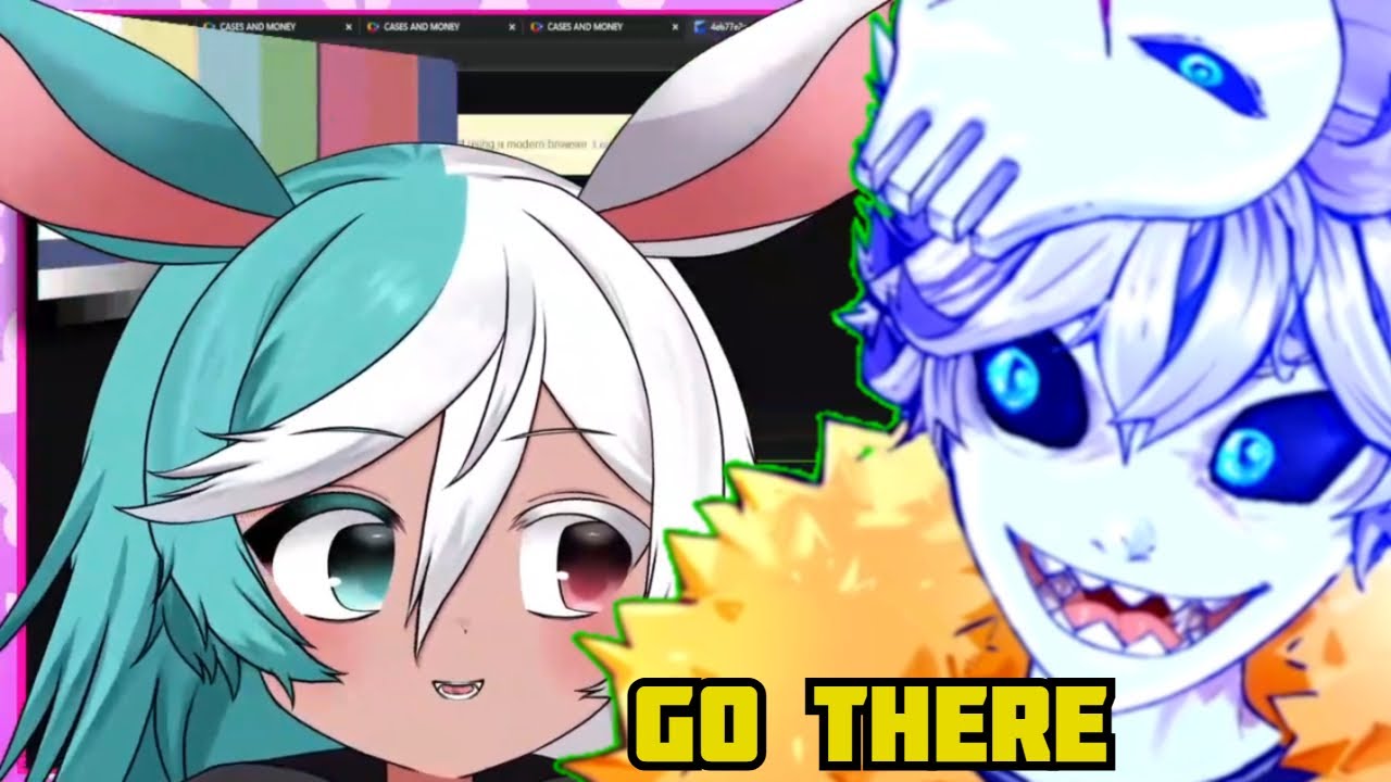 Nux raided this Rabbit vtuber!!! - YouTube