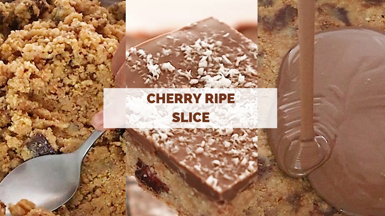 This Cherry Ripe slice is every chocolate lovers dream! | Australia's Best Recipes - YouTube
