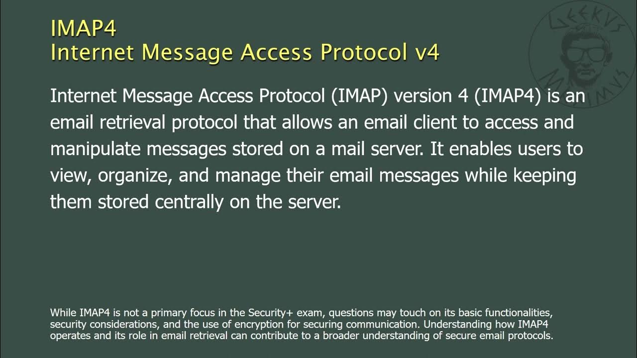 IMAP4 - Internet Message Access Protocol v4 - YouTube