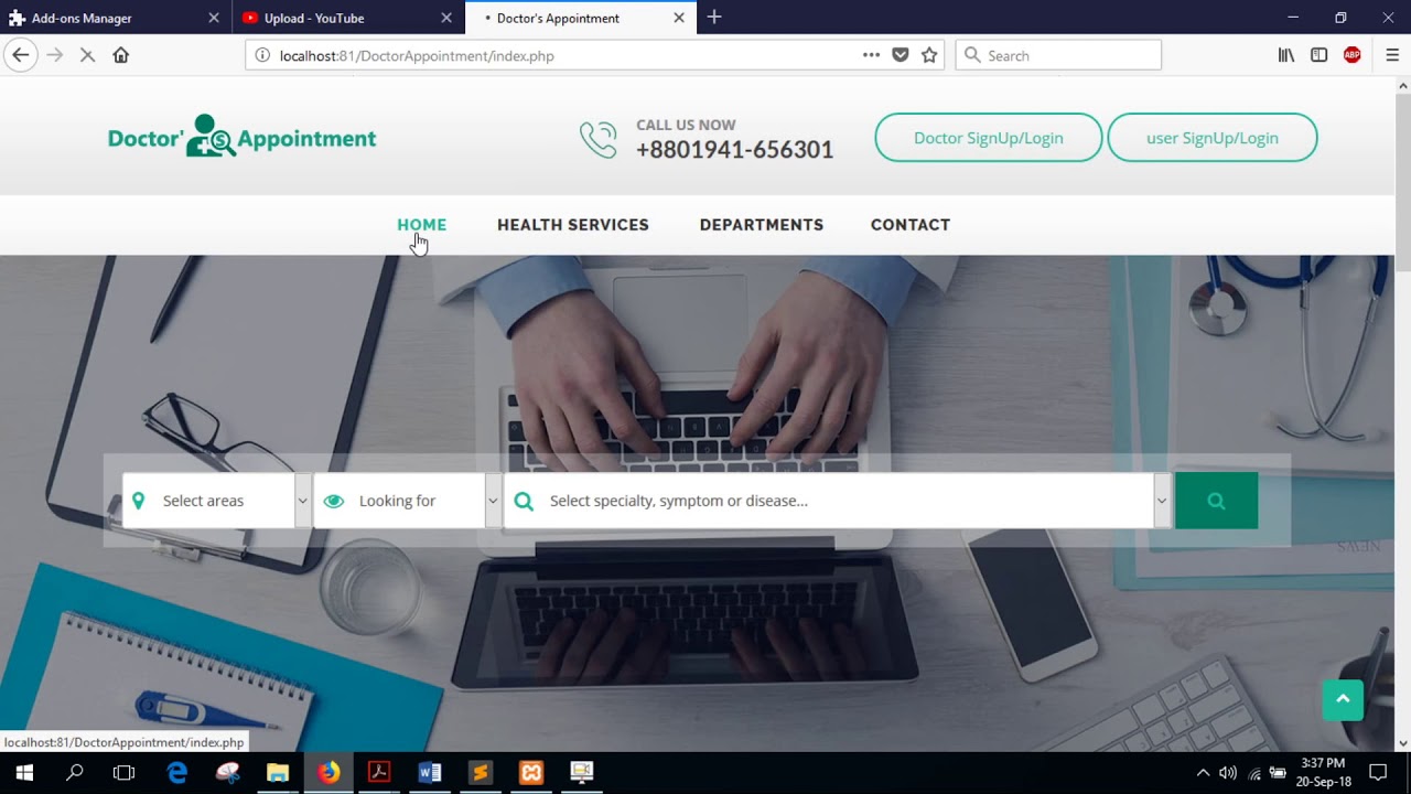 Doctor Appointment System Using PHP - YouTube