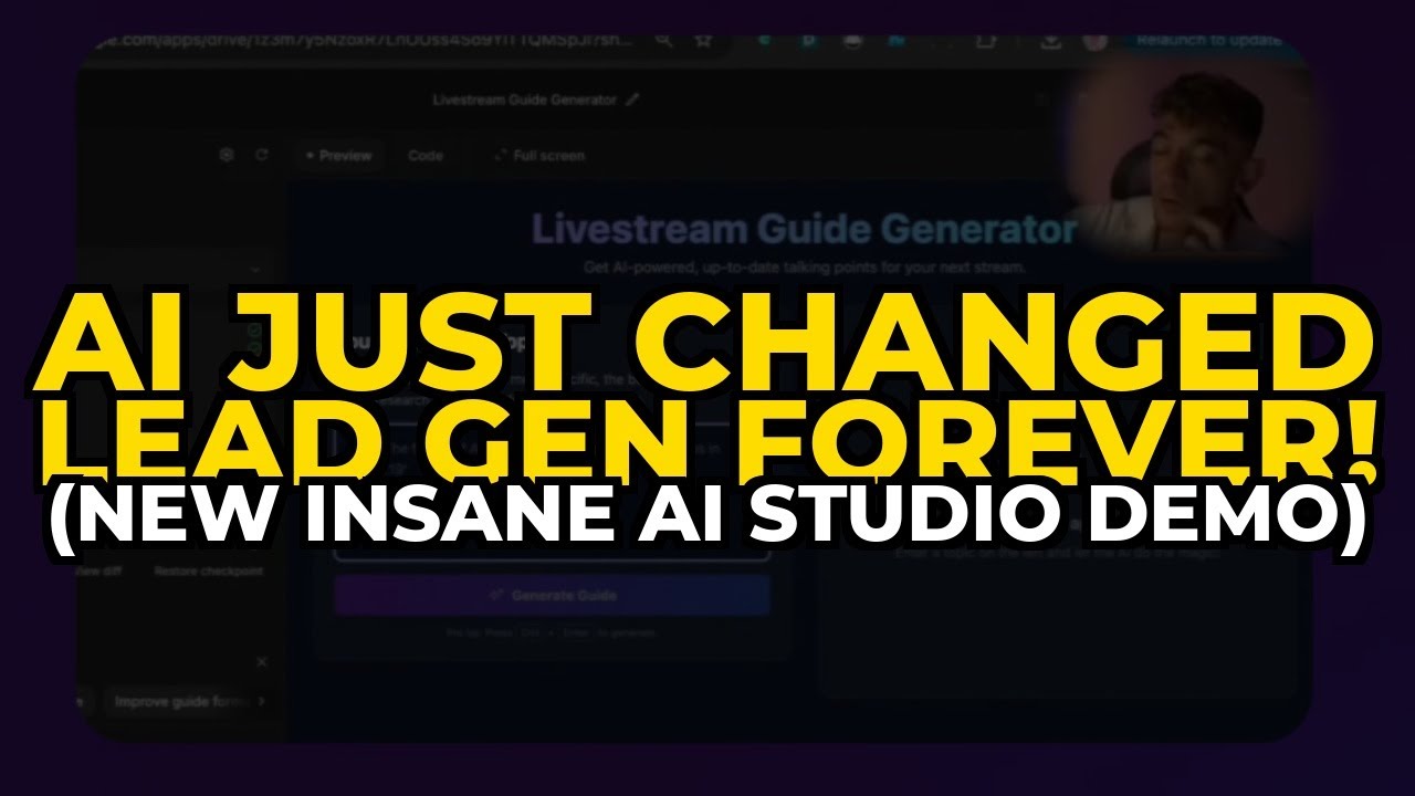 AI Just Changed Lead Gen Forever! (NEW INSANE AI Studio Demo) - YouTube