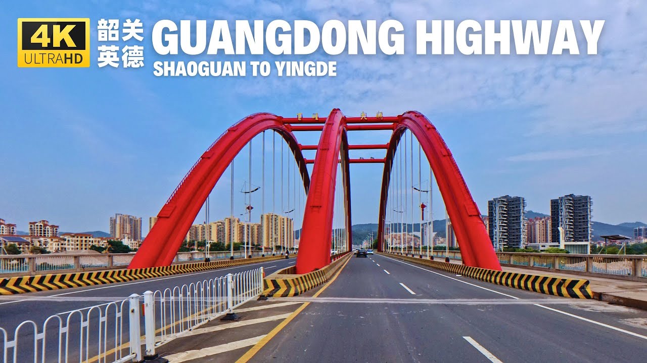 China Highway Driving 4K - Guangdong G240 Shaoguan to Yingde - YouTube