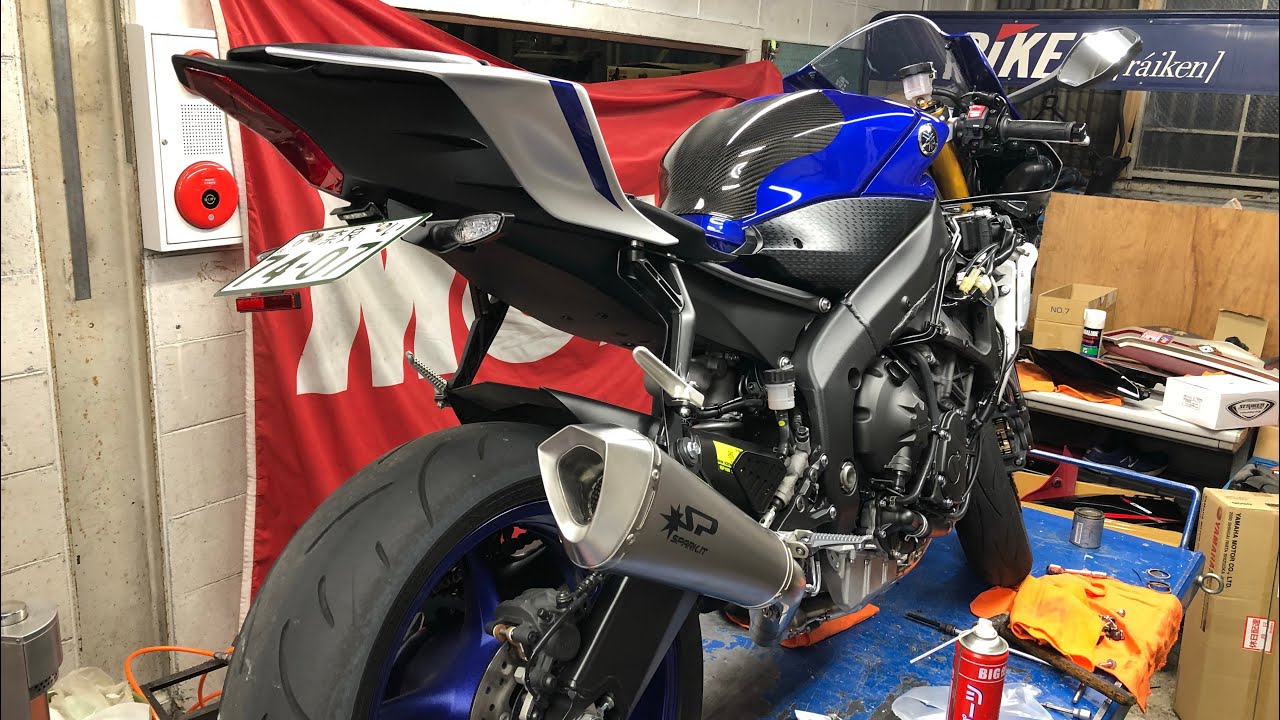 R6 Spark exhaust sounds heard by riders only sound - YouTube