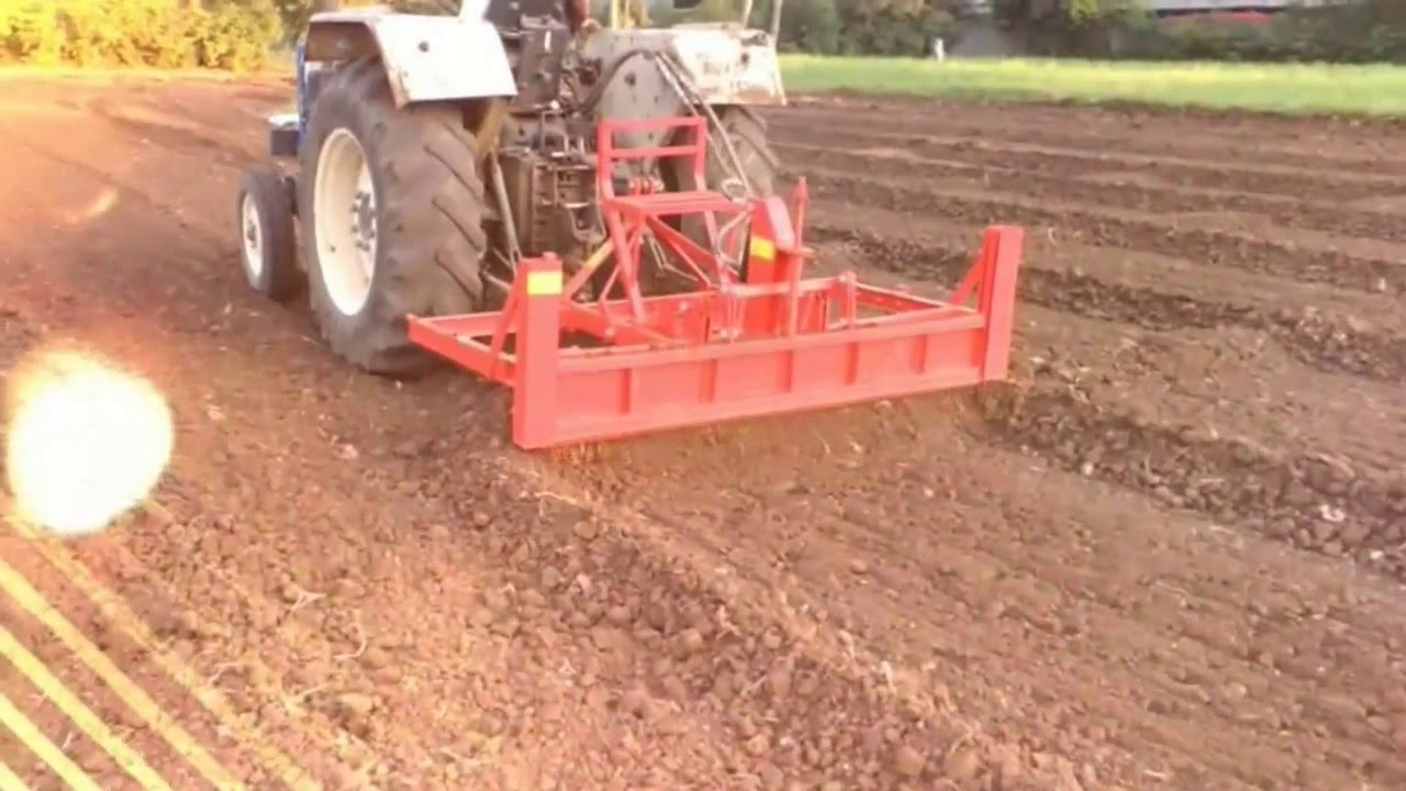 Tractor Operated Check Basin former machine - YouTube