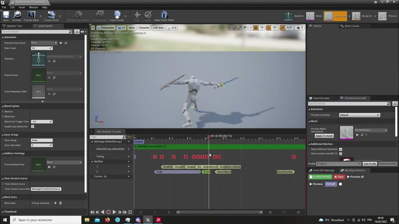 E MARPG Armed Blendspaces & Attack Montages - YouTube