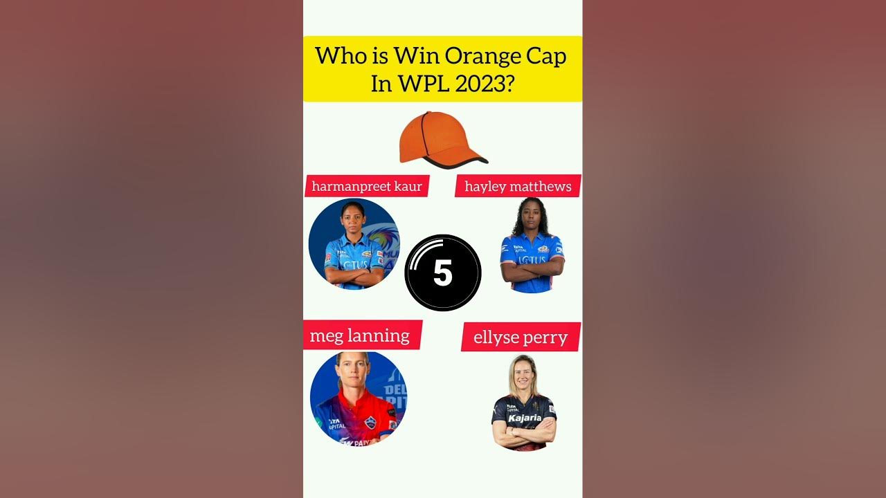Orange Cap wpl 2023 Most runs - YouTube