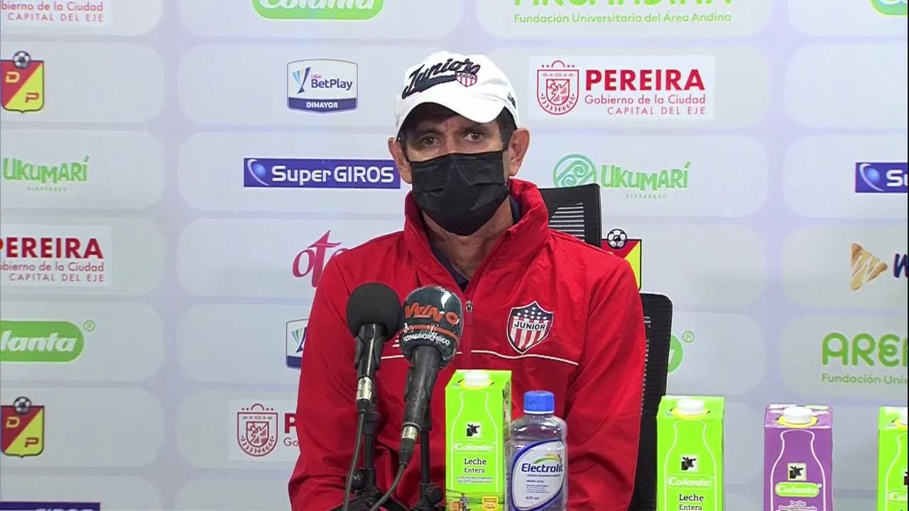 Rueda de prensa de Junior tras el partido frente a Deportivo Pereira ...