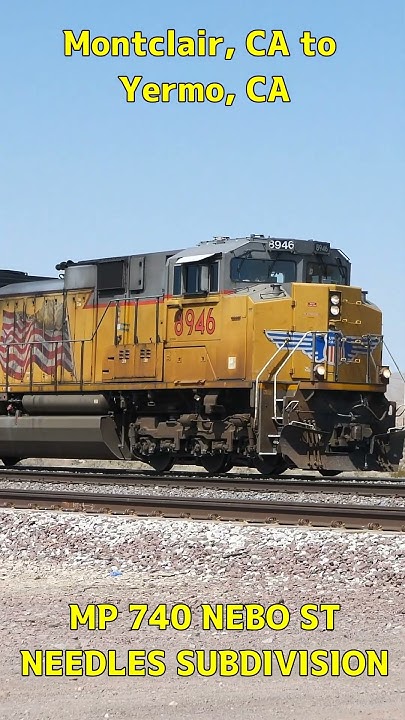 UP 8946 EB EMCYR Montclair, CA to Yermo, CA 9-13-2024 - YouTube