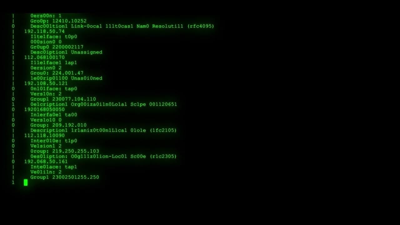 1H Long Relaxing Coding Screensaver Encrypted Programming Code Video VJ Loop no sound, no music ...