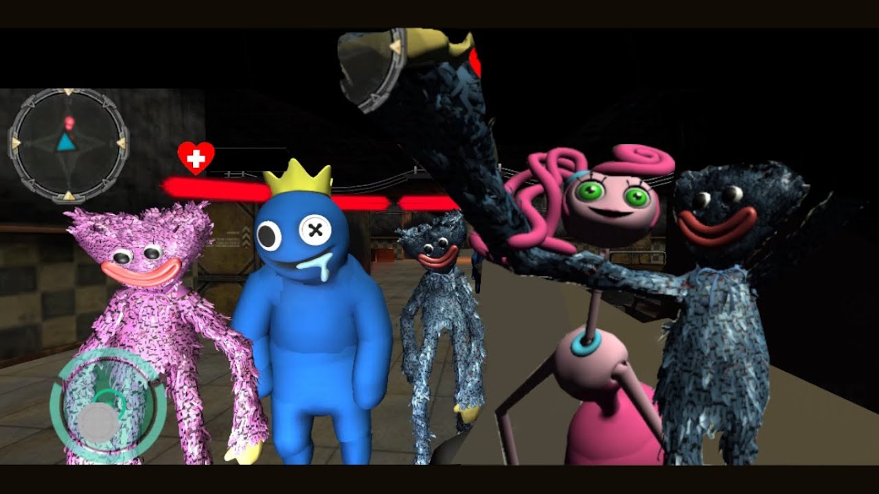 Poppy Playtime and Rainbow Friends Monsters! Monster Rainbow Huggy ...