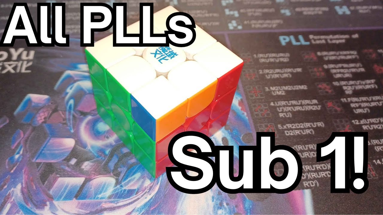 All Rubik's cube PLLs Sub 1! - YouTube