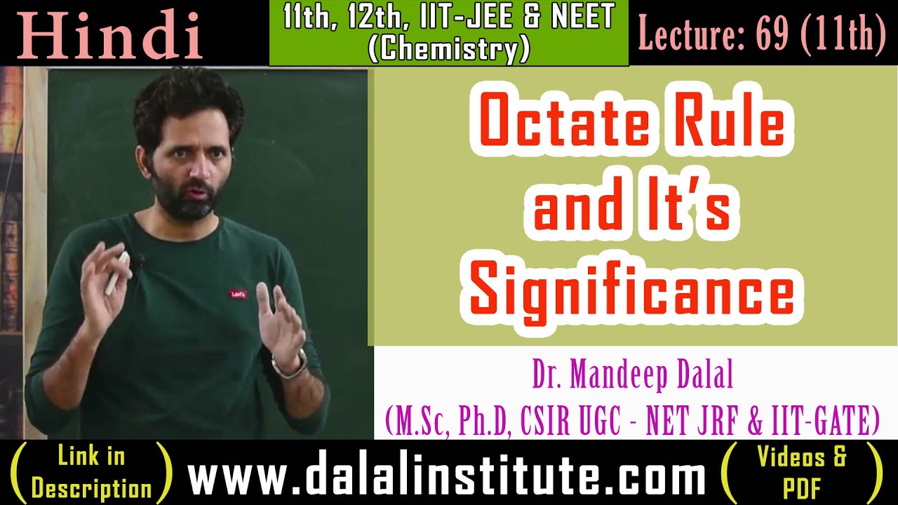 Octate Rule and Its Significance | Class 11th | Lecture 69 - YouTube