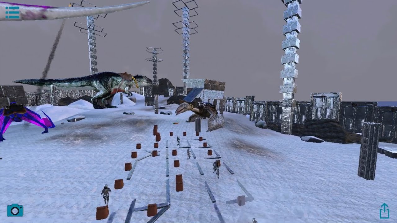 [Ark Mobile] Wipe Base Skylord Enemy 😈 - YouTube