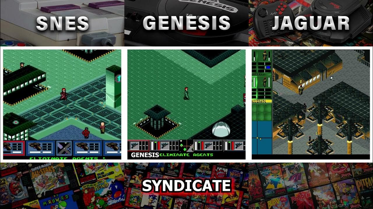 Super Nintendo vs Sega Genesis vs Atari Jaguar | Syndicate - YouTube