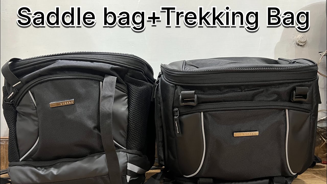 Strabo saddle bag + Trekking bag - YouTube