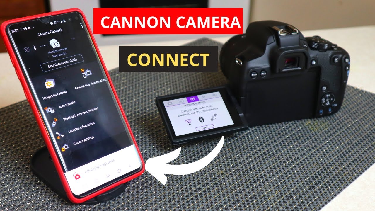 CAMERA CONNECT APP - Transfer Photos Wirelessly | M50 Camera | How to ...