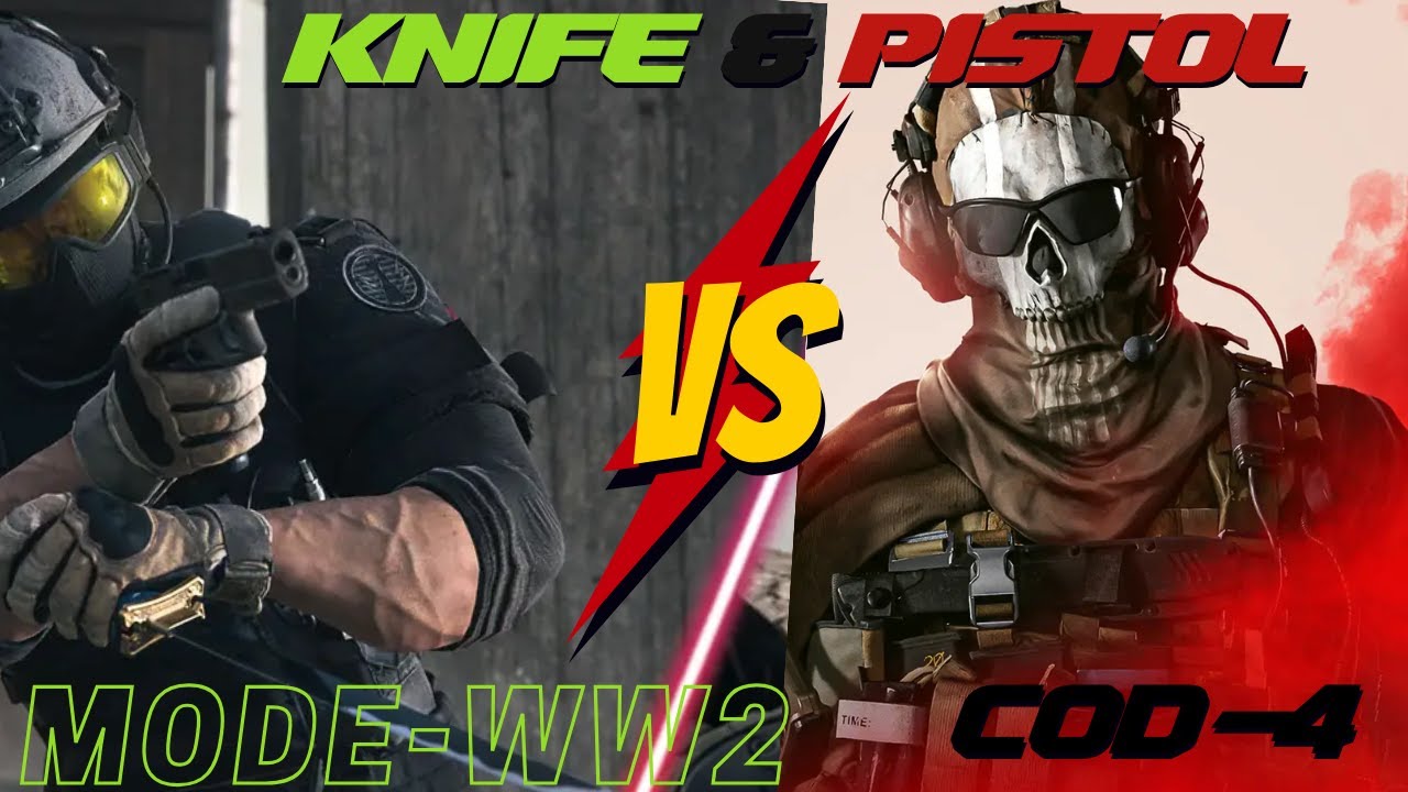 Knife And Pistol is Fun|TDM 1vs1Call of Duty 4#gameplay #viral #gaming #cod #cod4 #knifeskills # ...