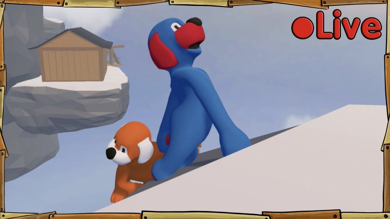 Human Fall Flat - W/Squid Nugget - 🔴 Live - YouTube