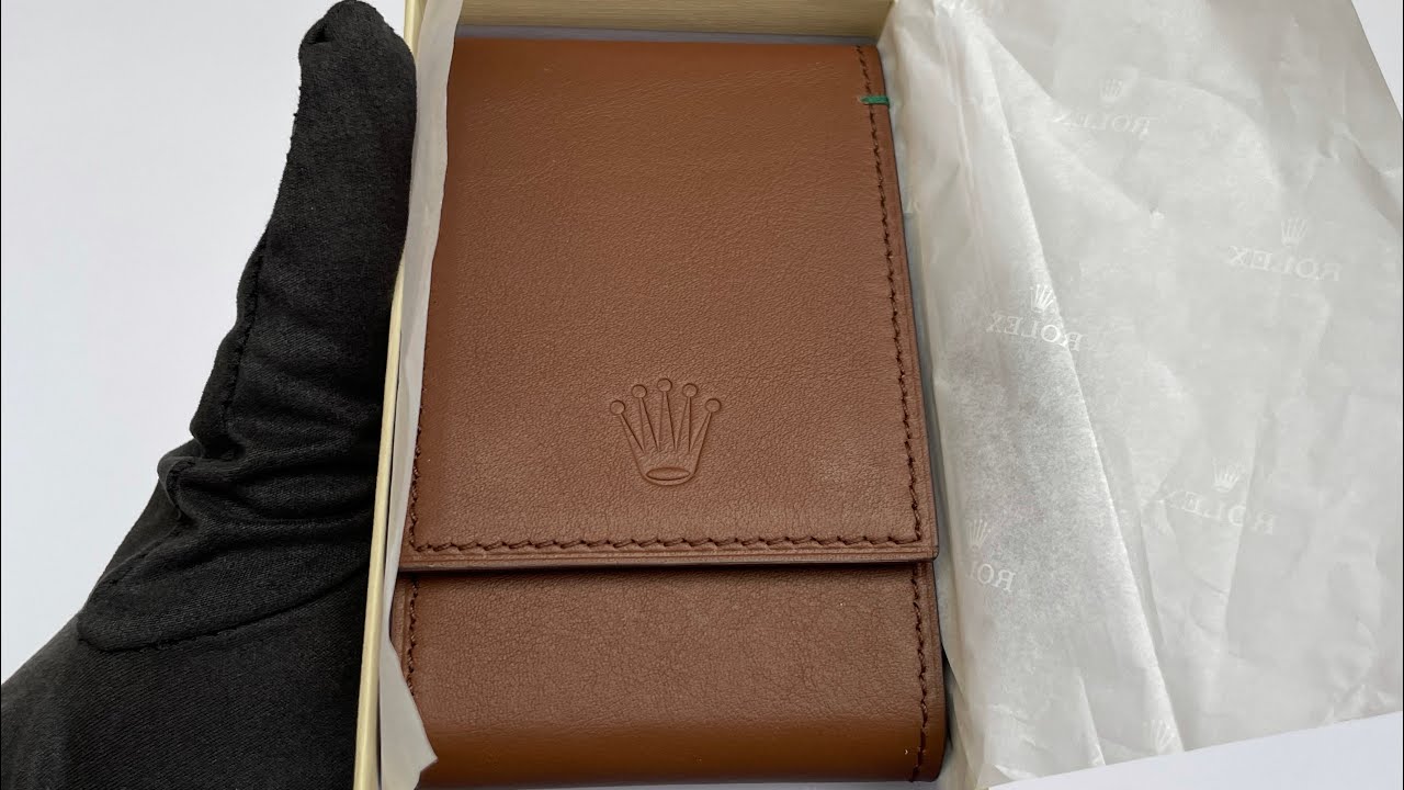 New Rolex watch leather travel pouch - YouTube