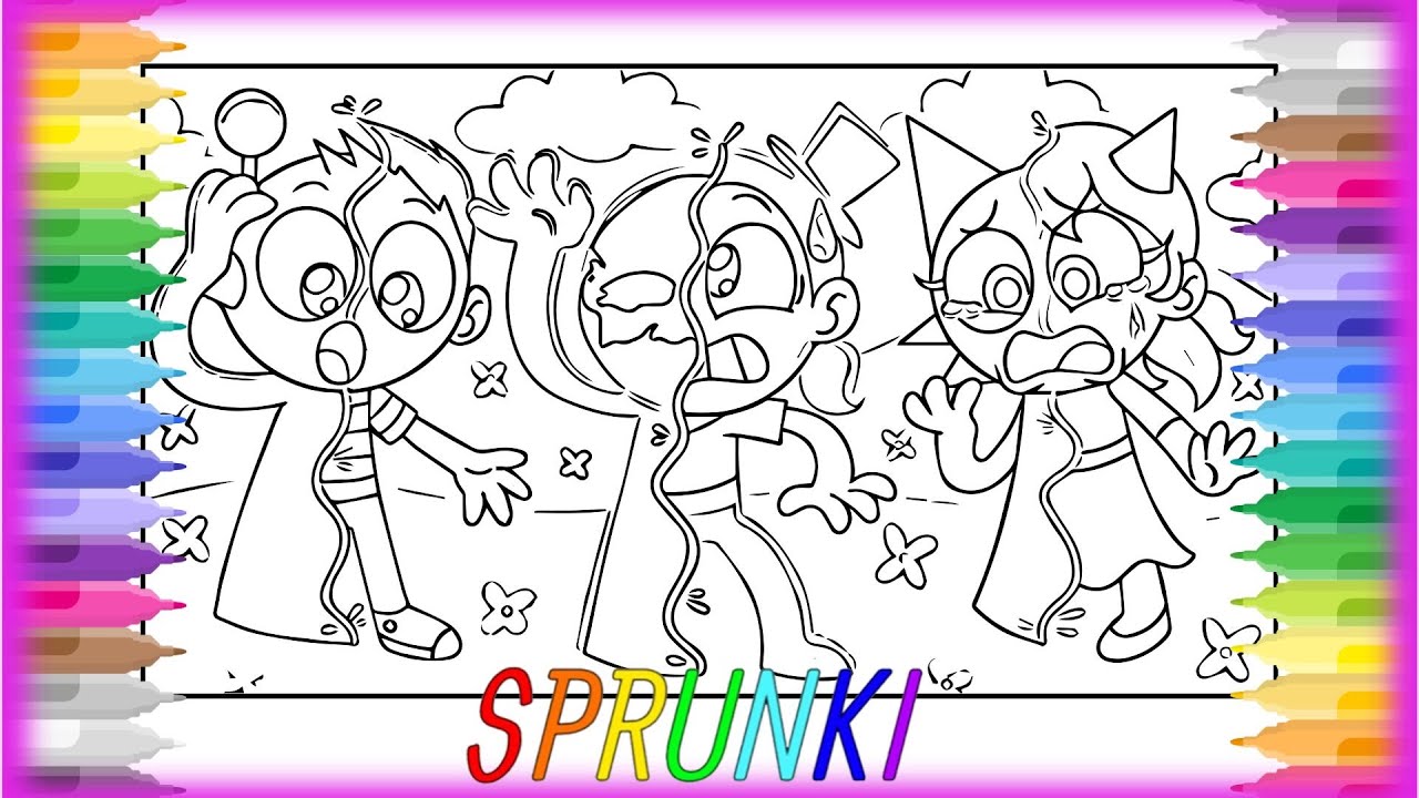 How to Color Incredibox SPRUNKI: SPRUNKI, but they're HUMANS?! - YouTube