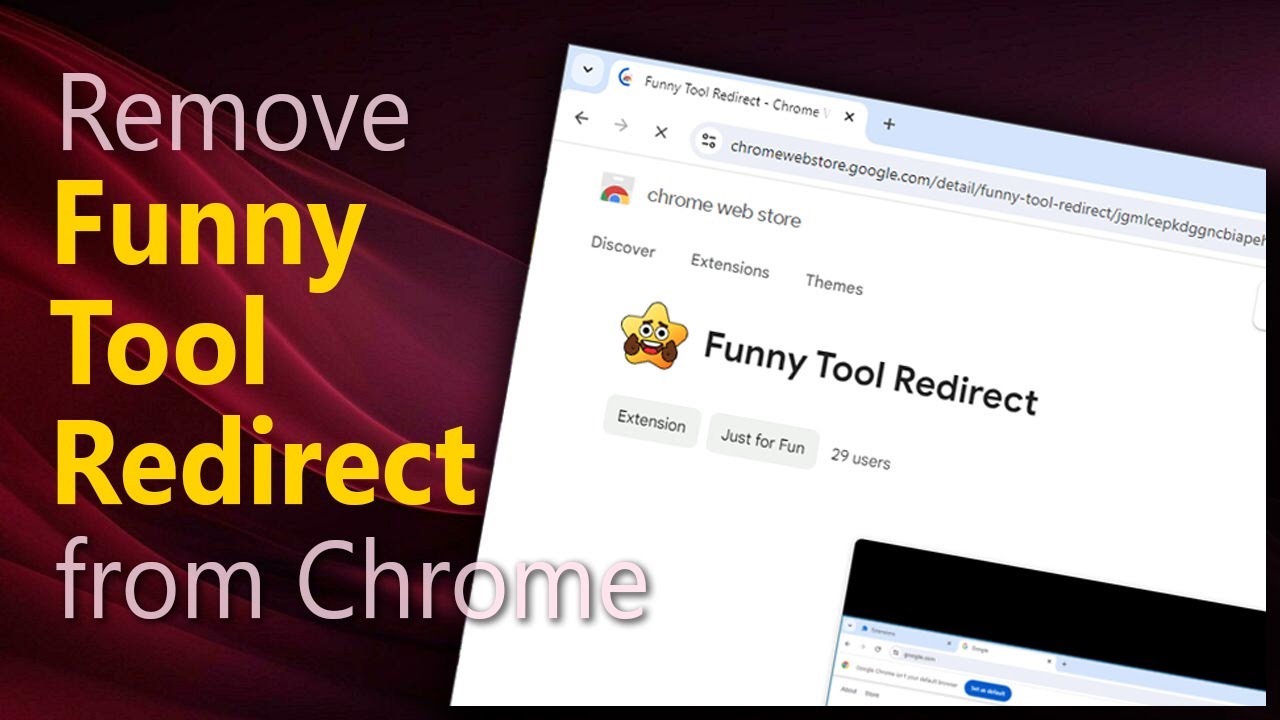 Remove Funny Tool Redirect from Google Chrome - YouTube