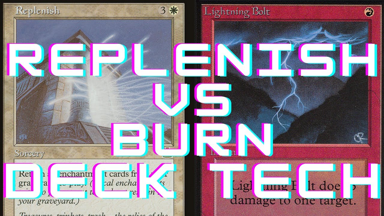 Replenish Control vs Burn Deck Tech | PREMODERN MTG | Impulse Plays ...