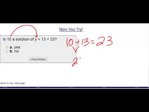 Solving Equations- Now You Try- Solutions - YouTube