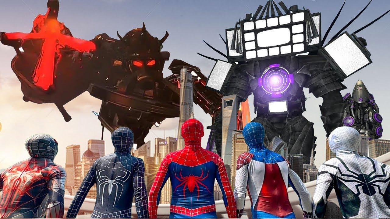 KID SPIDER MAN & JOKER save dad from BAD GUYS ?? Spider-Man At ...