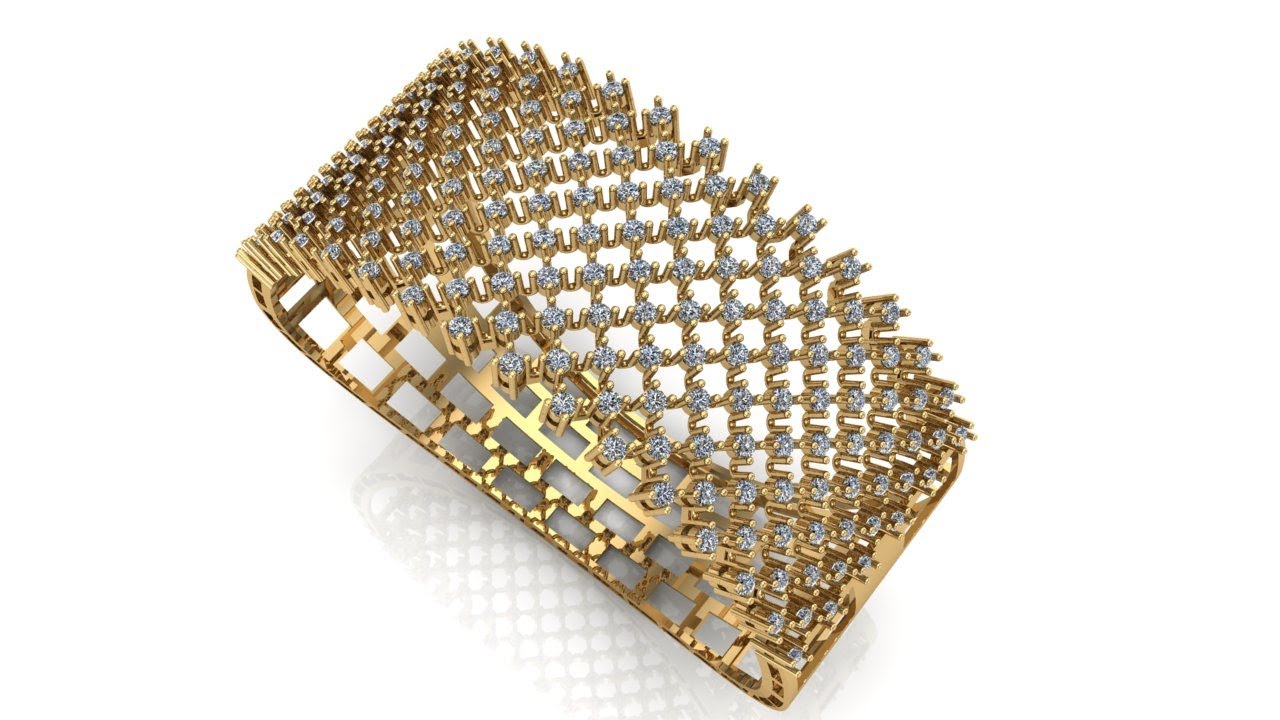 MATRIX 9 RENDER VIDEO LATEST DIAMOND JEWELLERY BRACELET 10 - YouTube