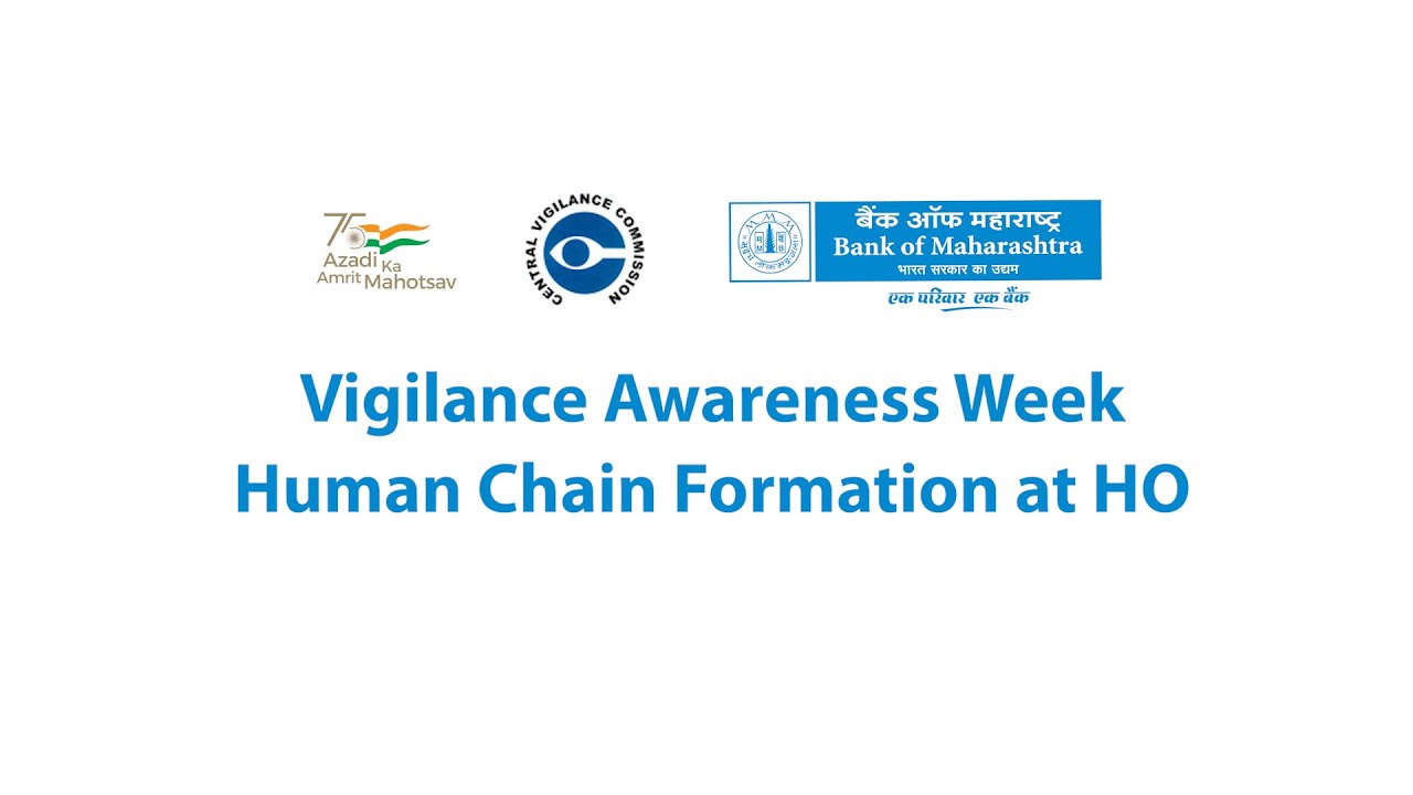 Human Chain Formation | Vigilance Awareness Week | Bank of Maharashtra ...