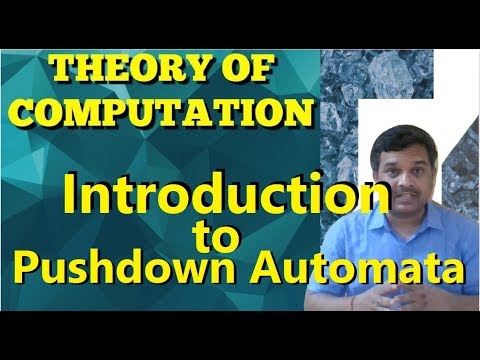 Introduction to Pushdown Automata || ToC || Studies Studio - YouTube