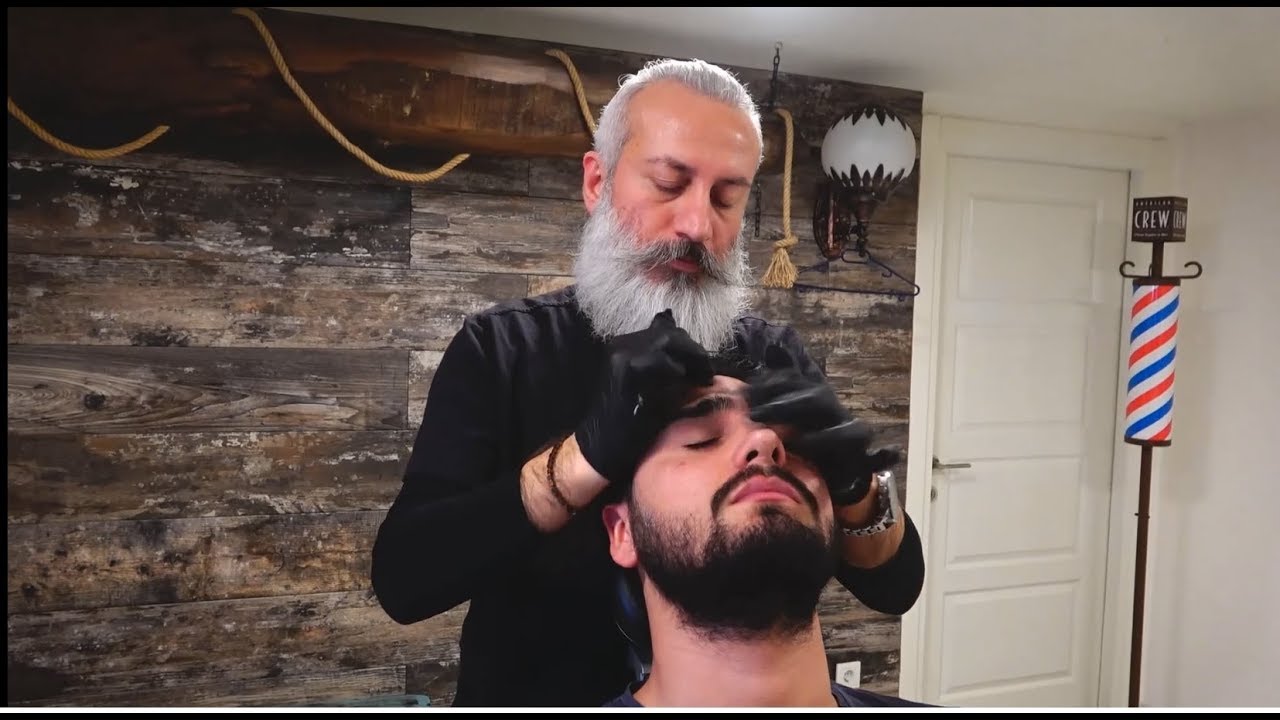 ASMR Barber Massage Therapy | Hand Massage | Head Massage | Face ...