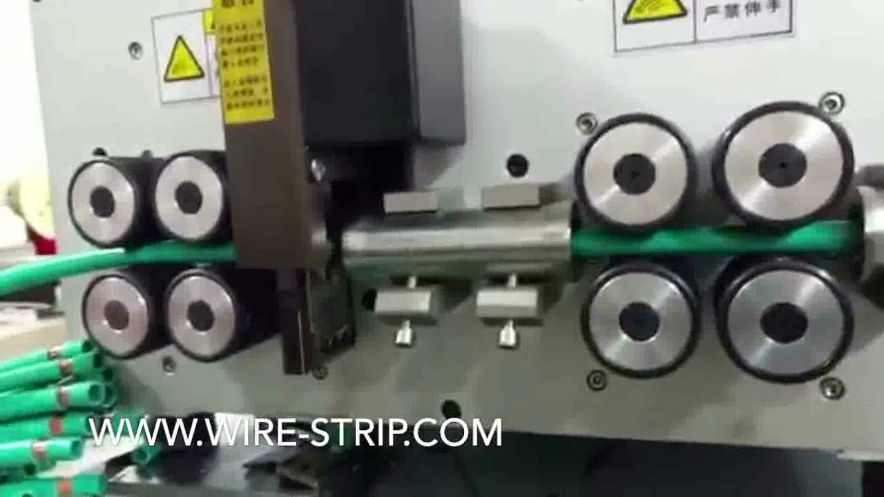 electronic cord cut of machine copper wire insulation types - YouTube