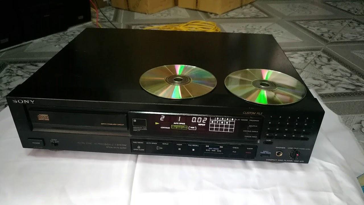Cdp sony-970 - YouTube