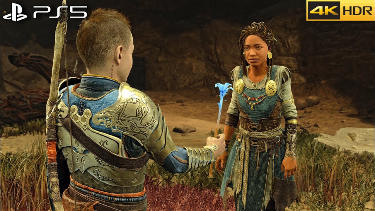 Atreus Tries To Impress Angrboda All Scenes God Of War Ragnarok 4k 60fps Hdr Youtube