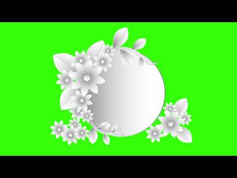 Green Screen Frame Effects | Free FLORAL animated - YouTube