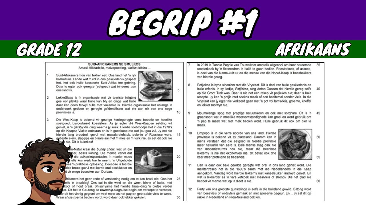 Begrip #1 | Grade 12 Afrikaans FAL - YouTube