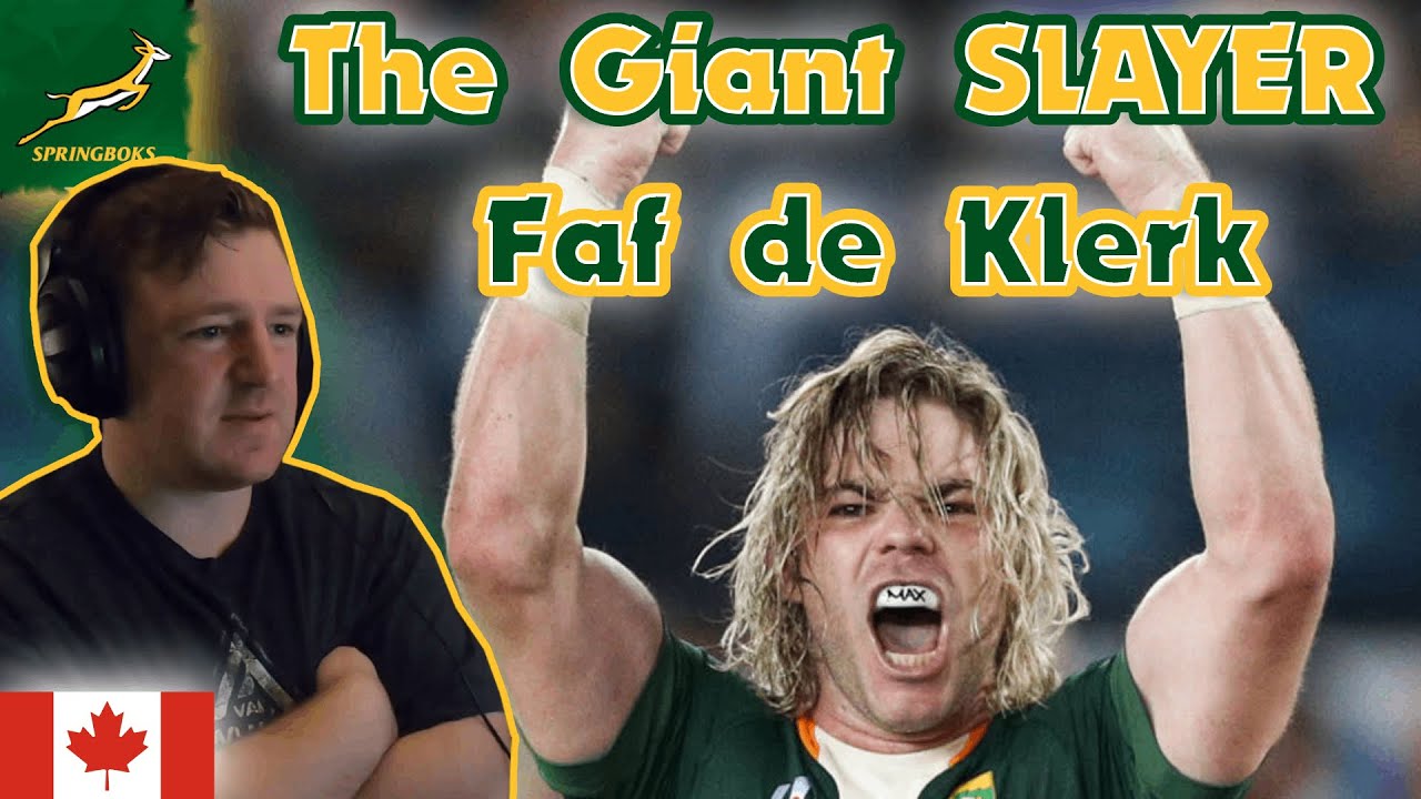 HOCKEY FAN REACTS: Faf de Klerk "The Giant SLAYER" Springboks #9 - YouTube